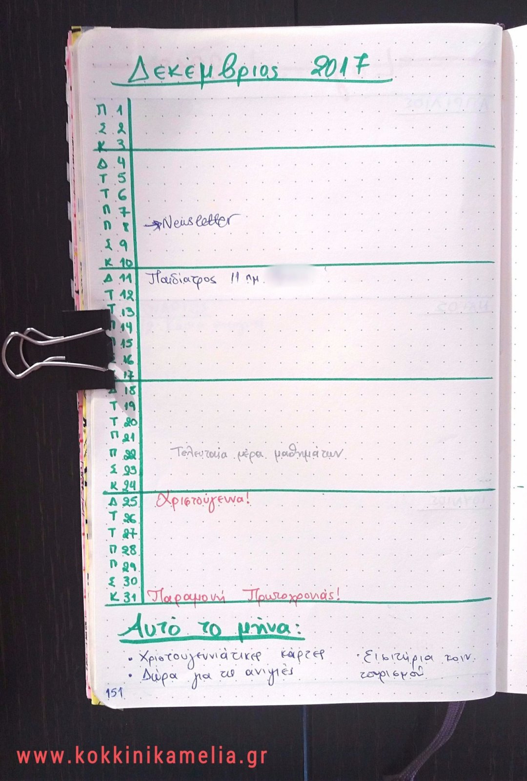 Πώς να ξεκινήσετε ένα bullet journal - Η Κόκκινη Καμέλια